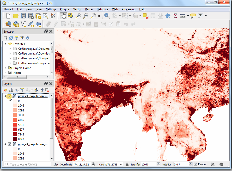 Estilos Y Análisis Básicos Ráster Qgis3 — Qgis Tutorials And Tips