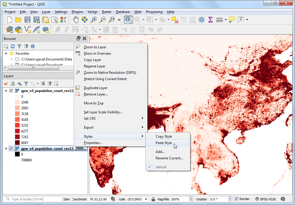 Estilos Y Análisis Básicos Ráster Qgis3 — Qgis Tutorials And Tips